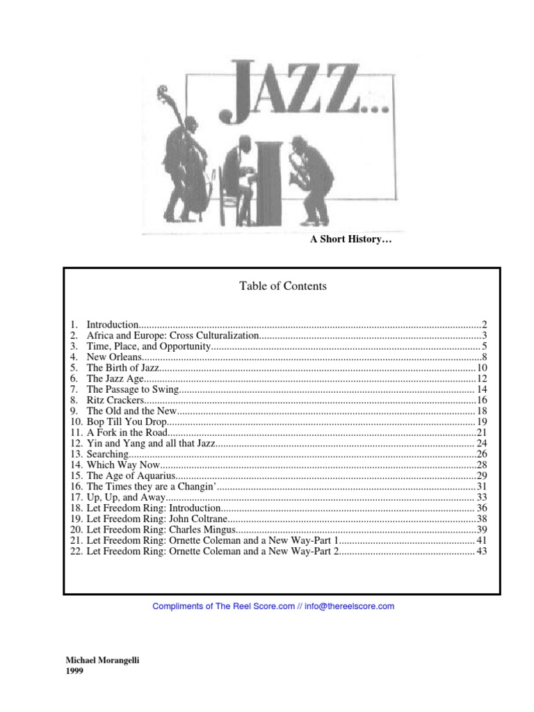 History Jazz | PDF