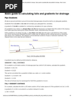 Drainage Invert Level Calculation (Download & Use) | PDF