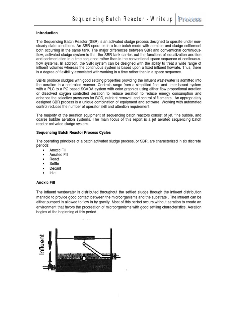 Sequencing Batch Reactor - STP | Sewage Treatment | Hydraulic Engineering