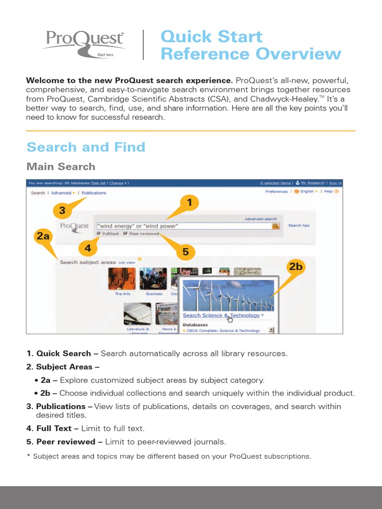 Quick Start Reference Overview: Search and Find | PDF | Tag (Metadata ...