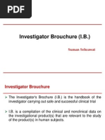 Template Investigators Brochure | PDF | Clinical Trial | Pharmacology