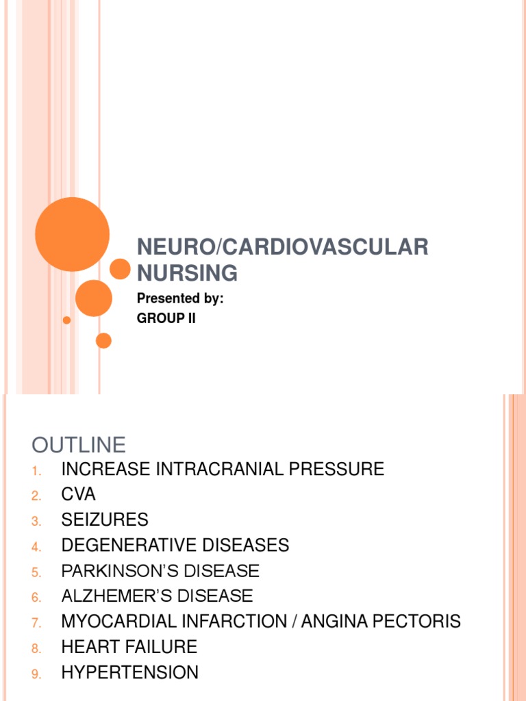 Neurocardio Nursing | PDF | Heart Failure | Angina Pectoris