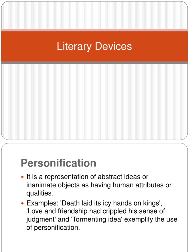 Understanding Literary Devices: Personification | PDF
