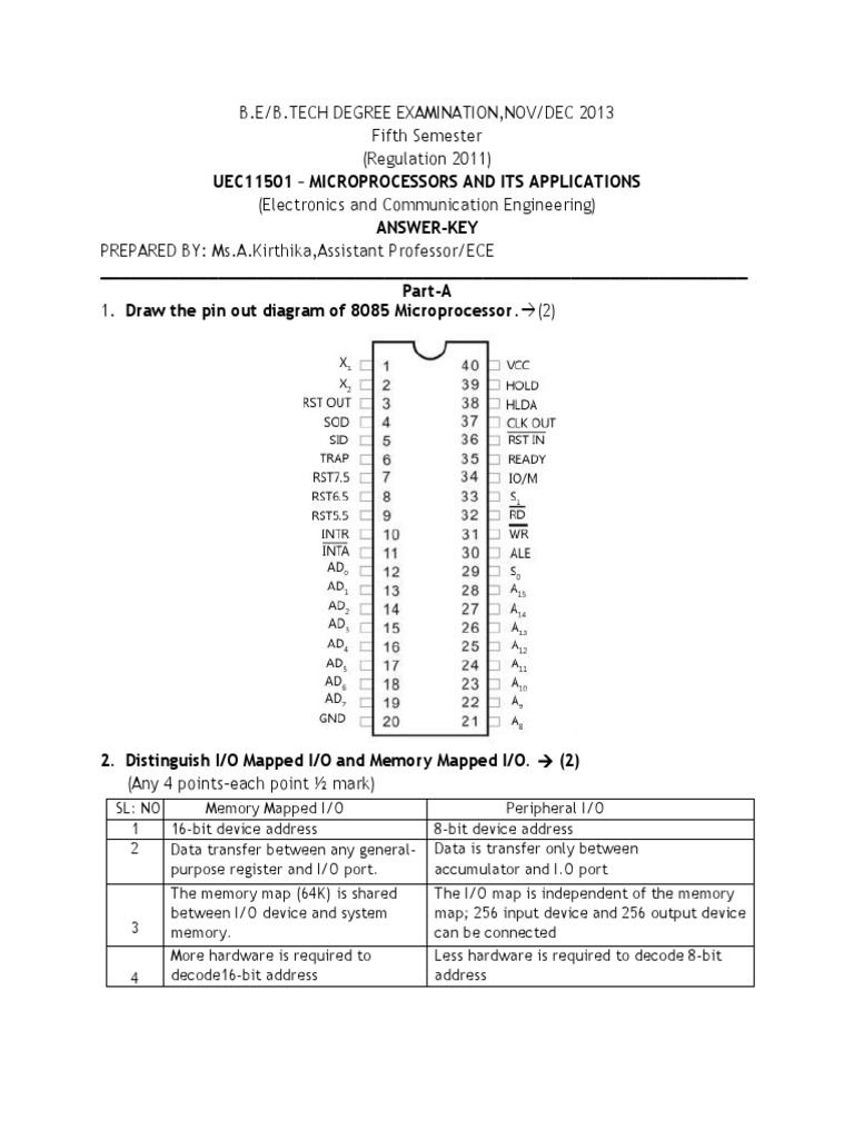 Microprocessors And Its Application Answer Key Pdf Instruction Set Integer Computer Science