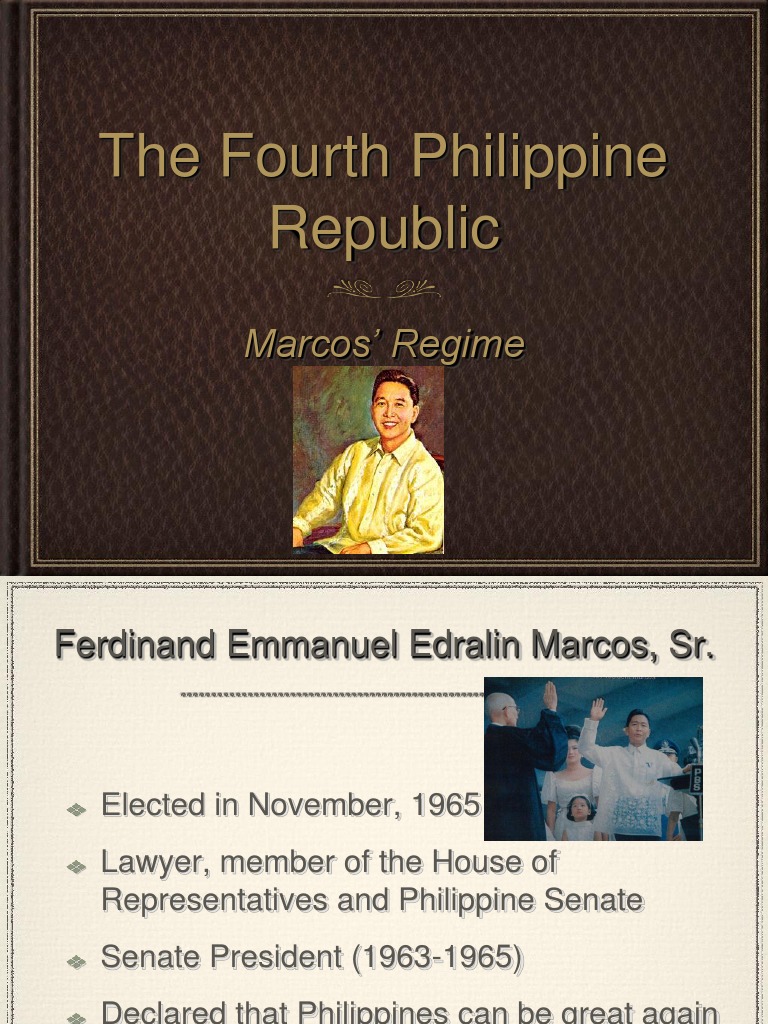 The Fourth Philippine Republic: Marcos' Regime | PDF | Social Science