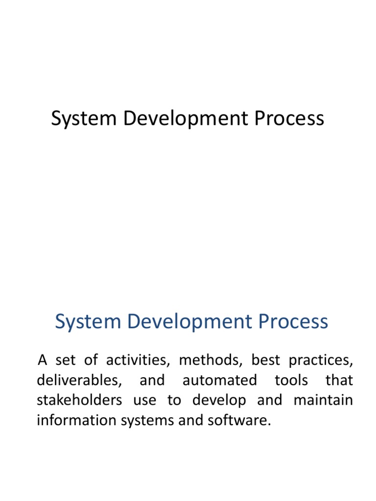System Development Process - Assignment | PDF | Software Development ...