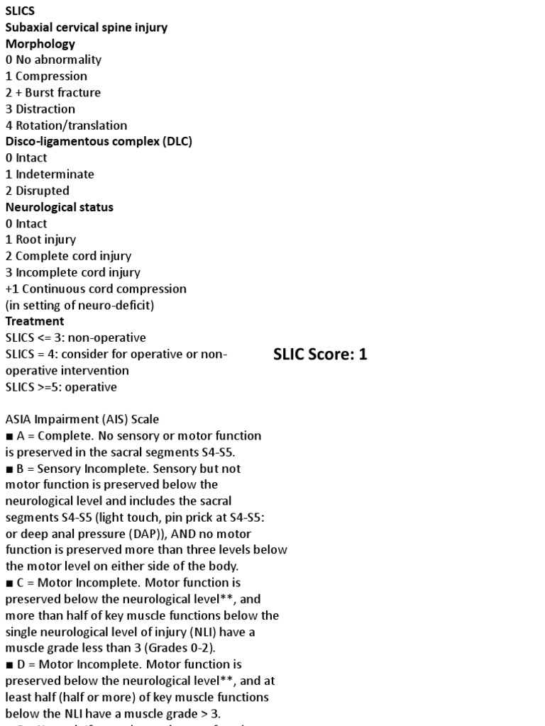 Spine Score | PDF