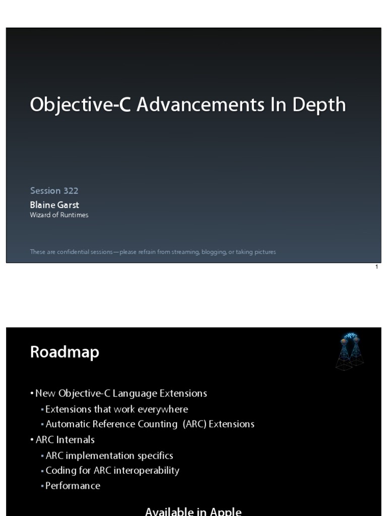 Objectivec Advancements in Depth | PDF | Objective C | Computer Programming Objectivec Advancements in Depth | PDF | Objective C | Computer Programming