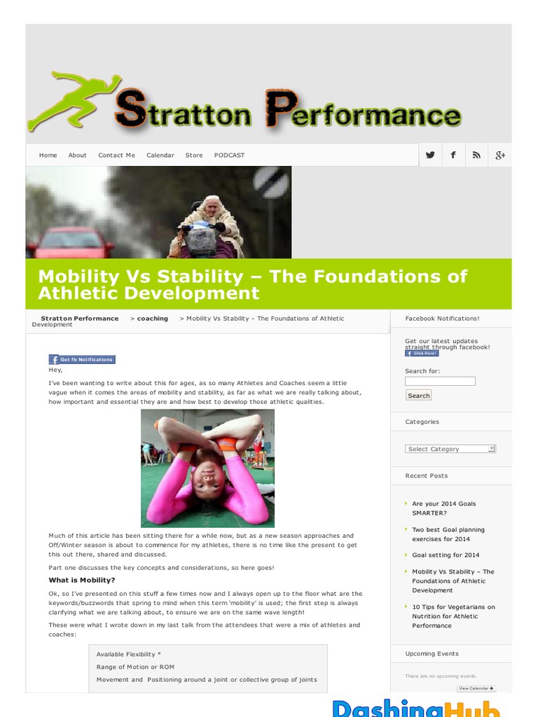 Mobility Vs Stability | PDF | Musculoskeletal System | Joints