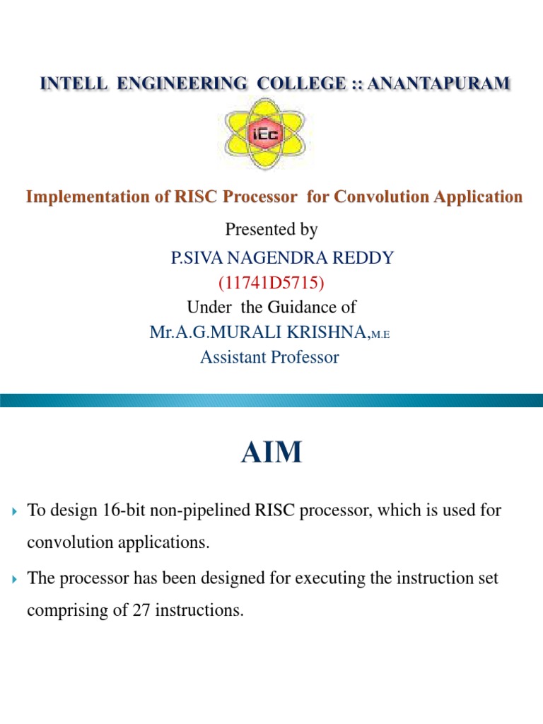 RISC Processor Design Description | PDF