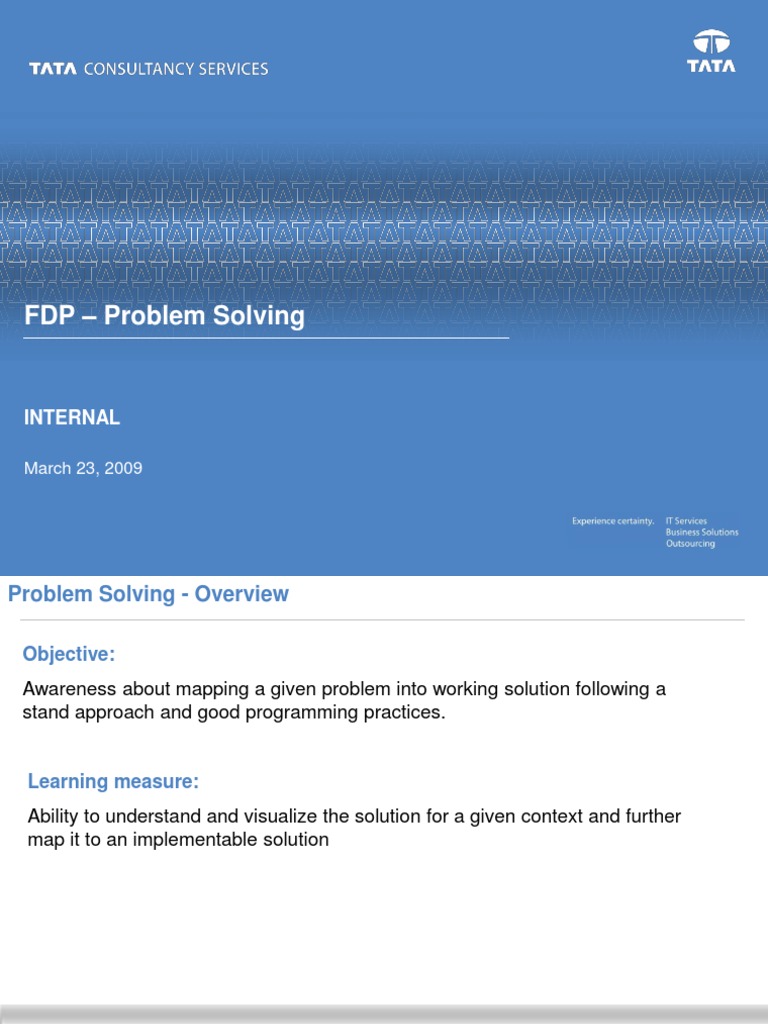 FDP ProblemSolving Logic V2 | PDF | Computer Programming | Software Development