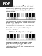 Keyboard Lessons For Beginners | PDF | Clef | Chord (Music)