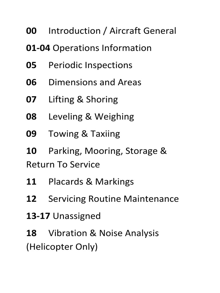 Aircraft Maintenance Manual | PDF