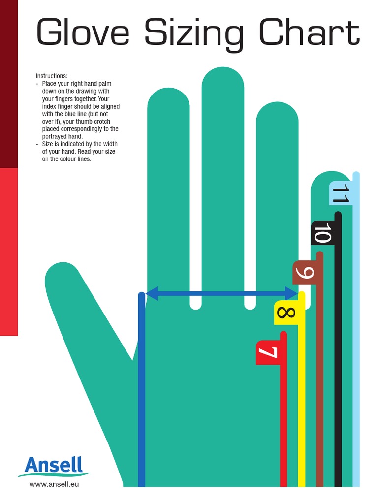 Glove Sizing Instructions and Chart | PDF