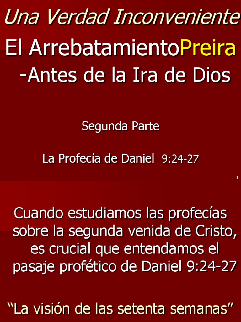Profecía de Daniel 9:24-27 Explicada | PDF | antecristo | Daniel ...