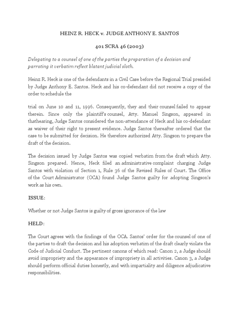 Delegating To A Counsel of One of The Parties The Preparation of A ...