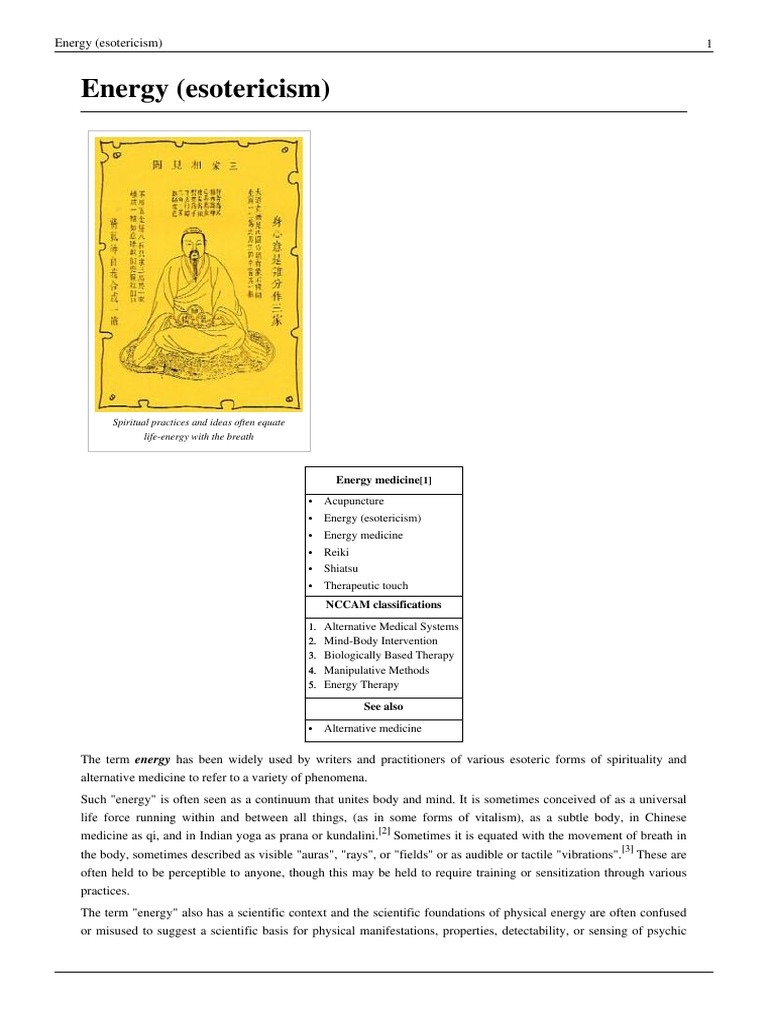 Energy (Esotericism) | Parapsychology | Pseudoscience