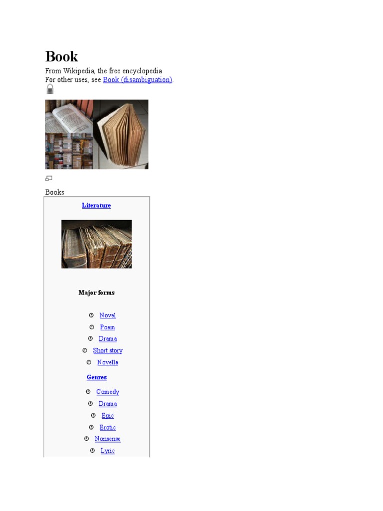 From Wikipedia, The Free Encyclopedia For Other Uses, See .: Book ...