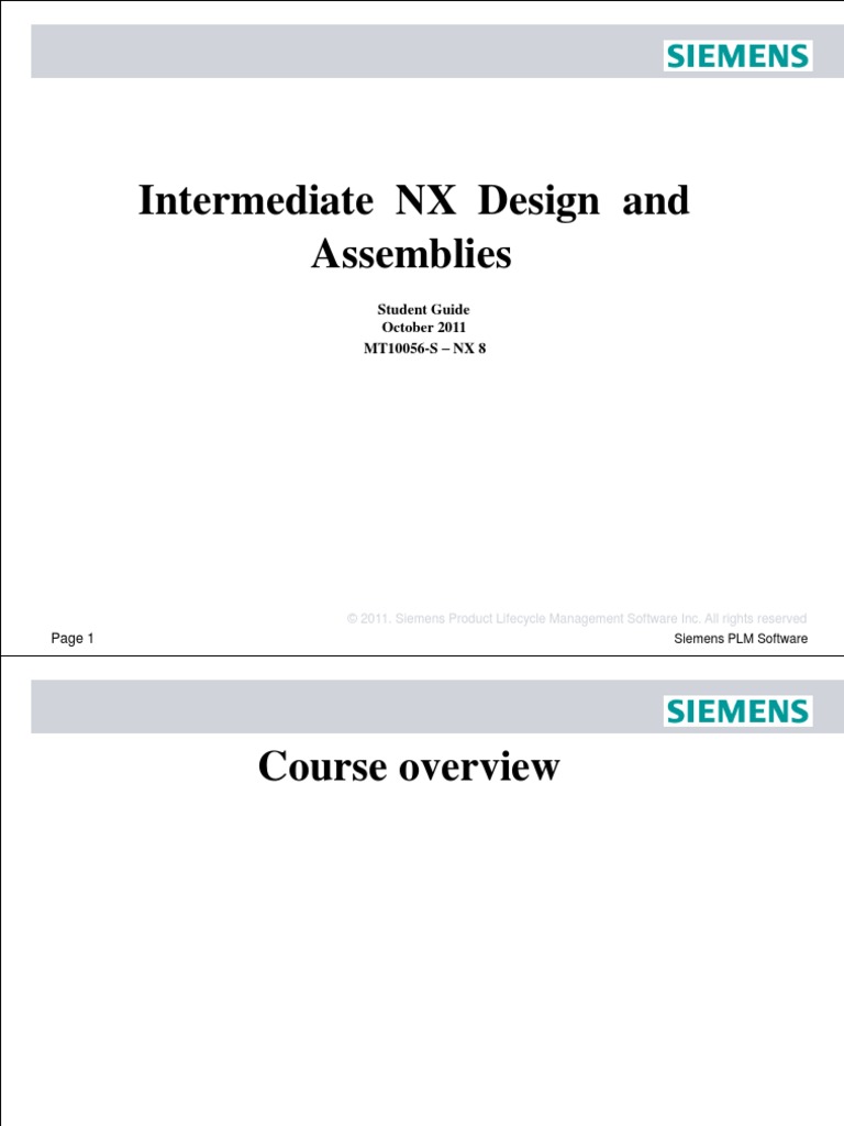 Intermediate NX Design and Assemblies | PDF | Product Lifecycle ...