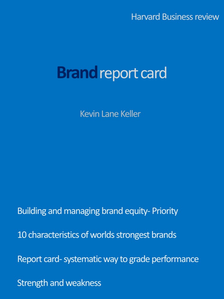Brand Report Card Analysis: Key Traits | PDF | Brand Management | Brand