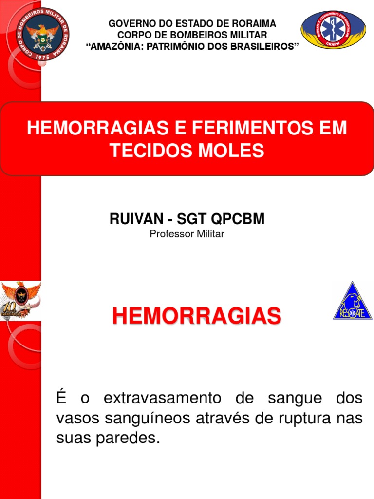 1 - Hemorragias e Ferimentos em Tecidos Moles Novo Completo | PDF ...
