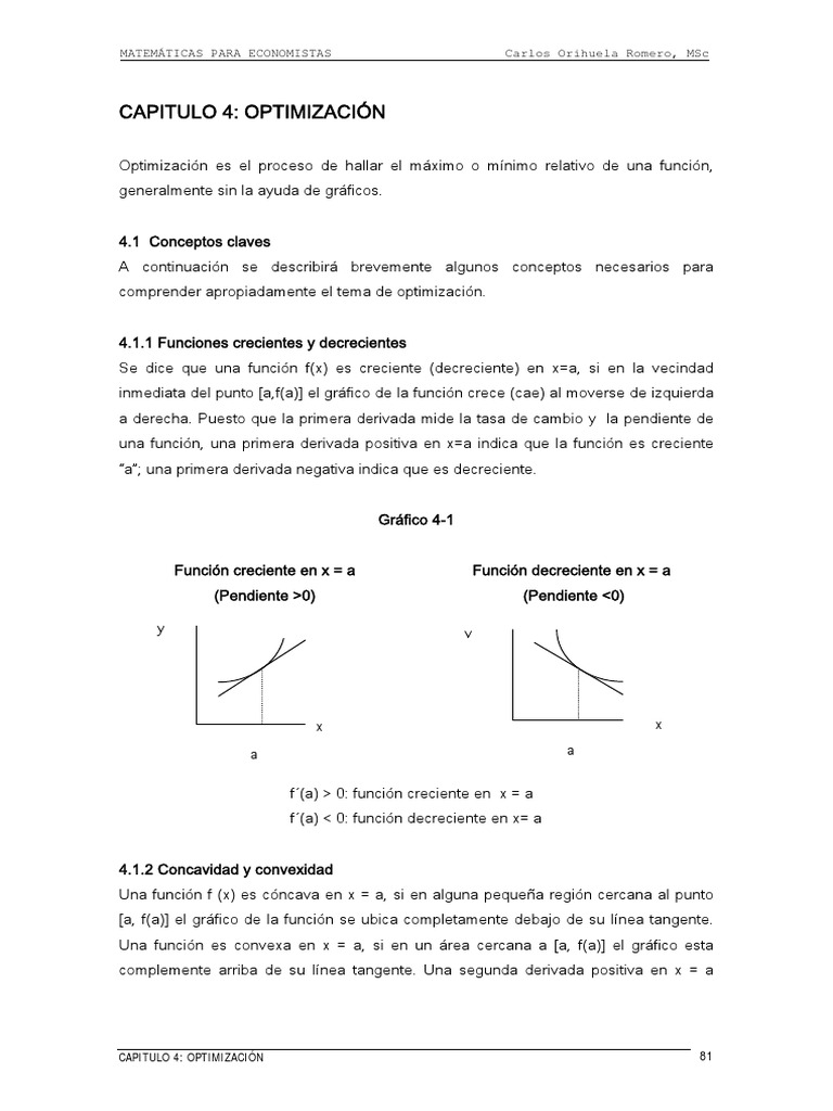 Optimizacion | Optimización matemática | Derivado