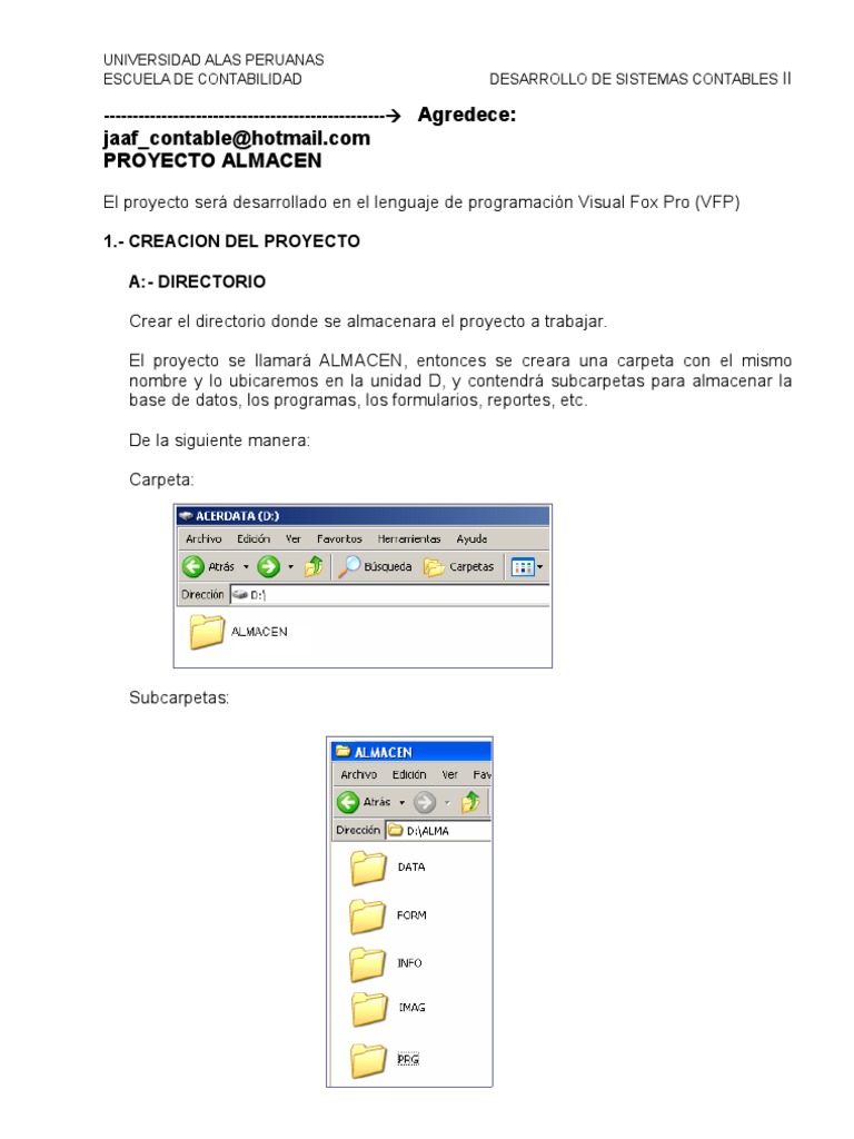 ManuaL Fox Pro | PDF | Tabla (base de datos) | Contabilidad