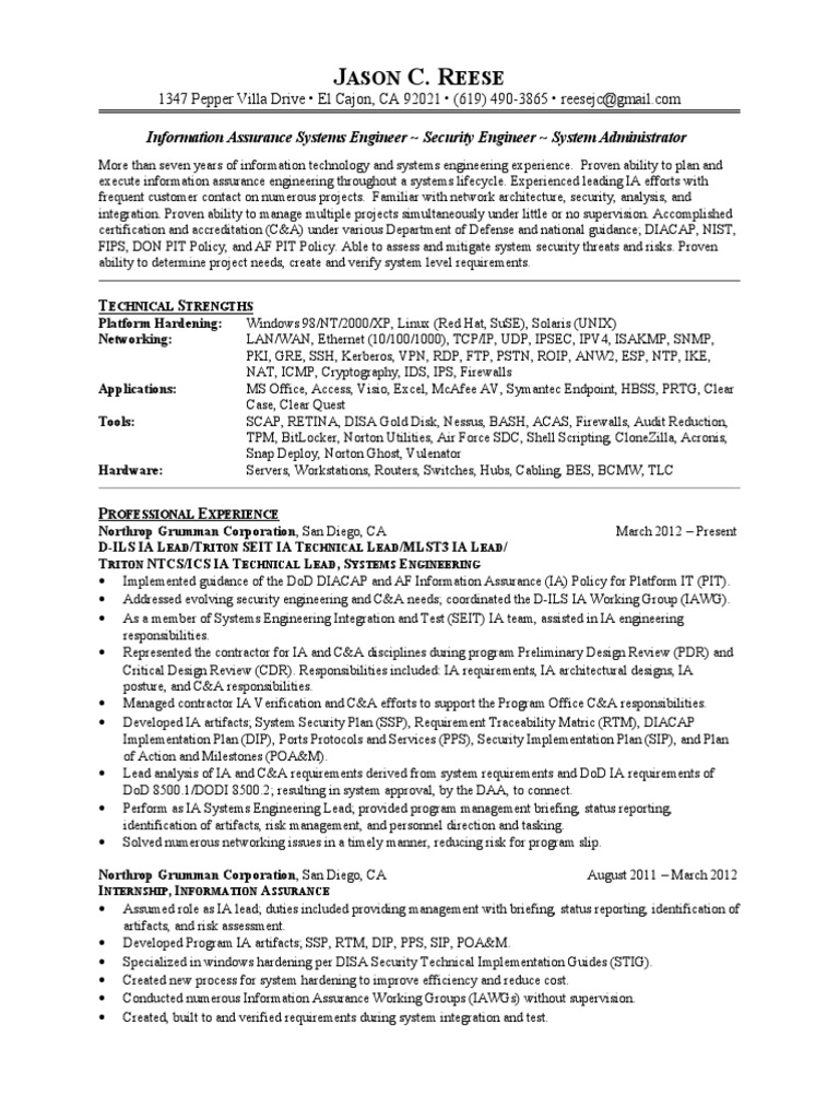 Jason Reese Resume | PDF