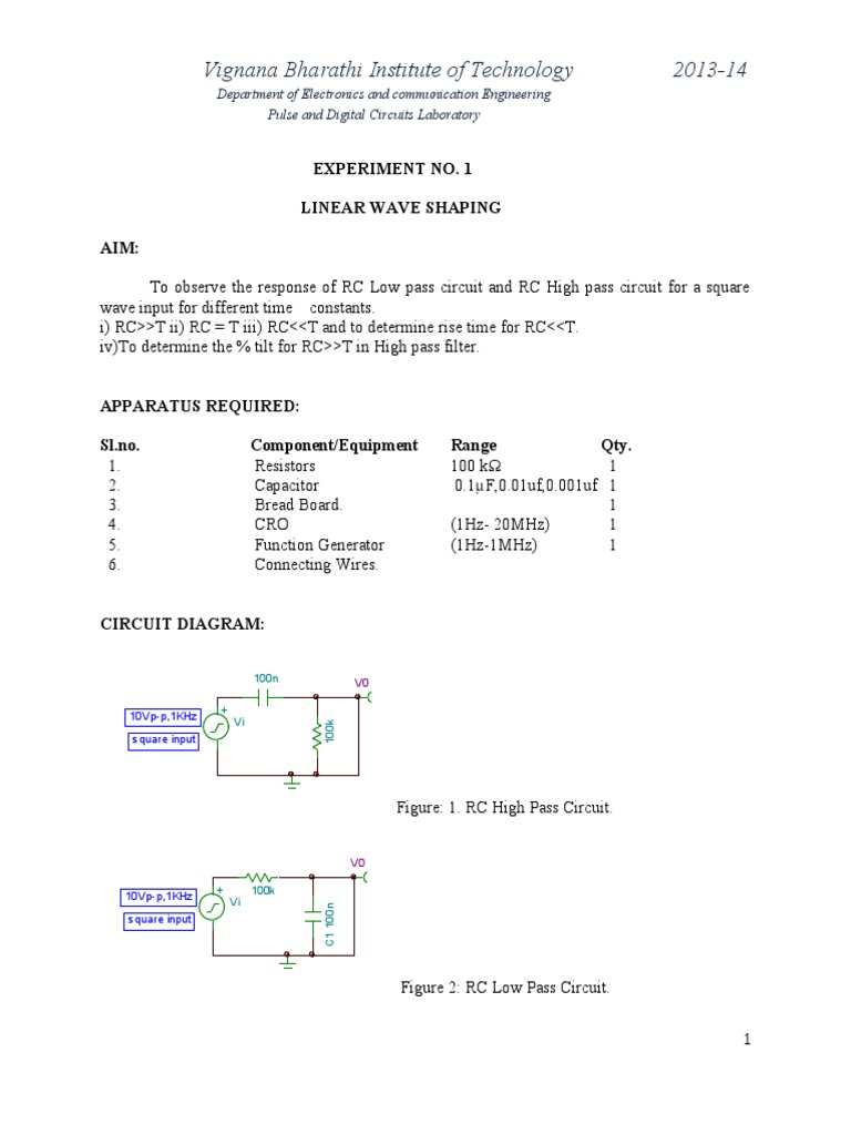 PDC Lab Manual13-14 | PDF | Amplifier | Electronics