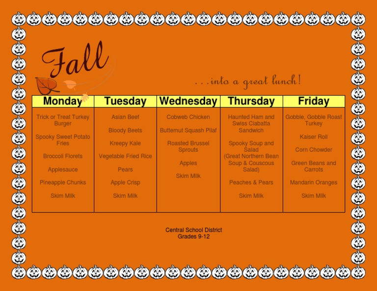 NSLP Menu Group 5 Portfolio | PDF