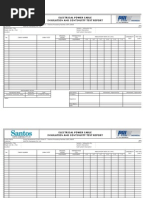 Megger Test Form | PDF | Insulator (Electricity) | Electrical ...