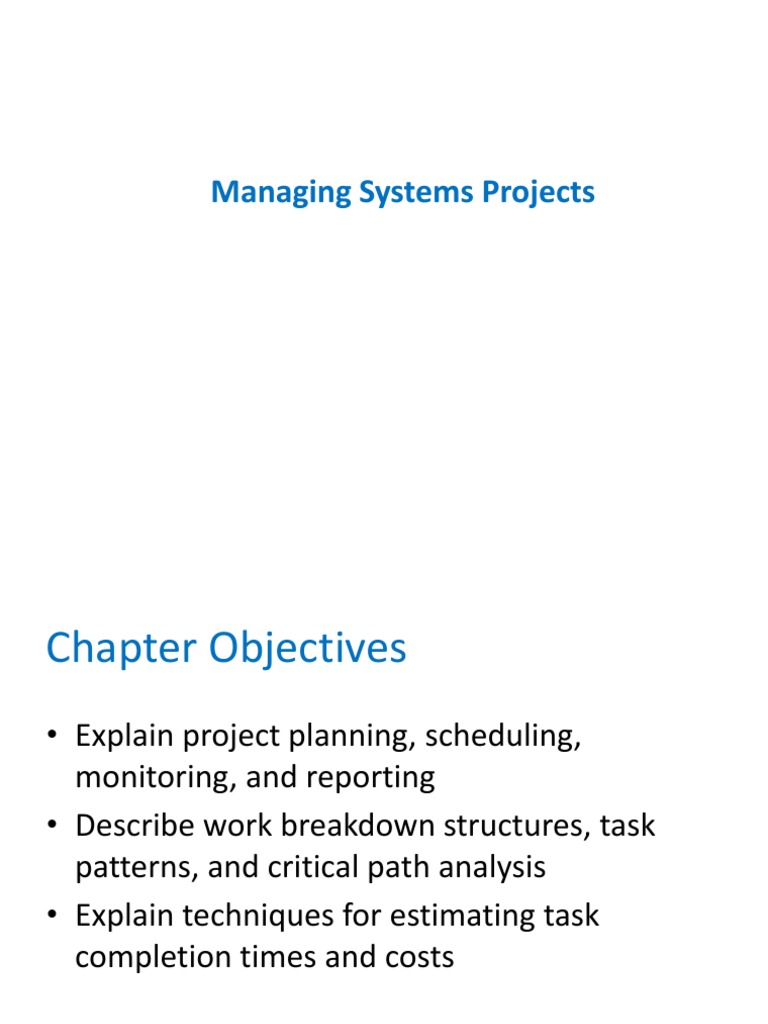 4 Managing Systems Projects | PDF | Project Management | Product ...