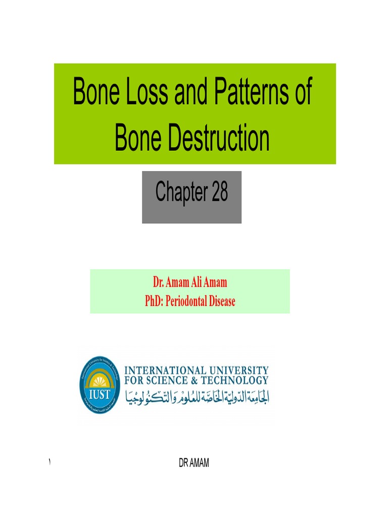 Bone Loss Patterns in Periodontal Disease | PDF | Periodontology ...