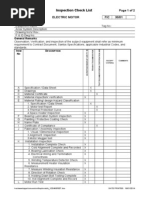 Motor Testing and General Checks Format | PDF | Electric Motor | Switch