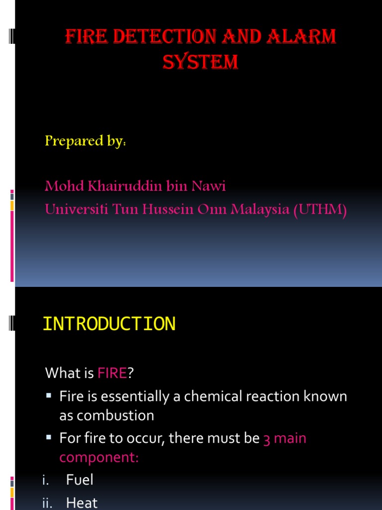 Fire Detection and Alarm System | PDF | Ion | Fires