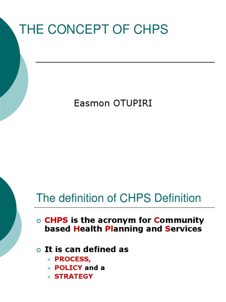 The Chps Concept | PDF | Capacity Building | Strategic Planning