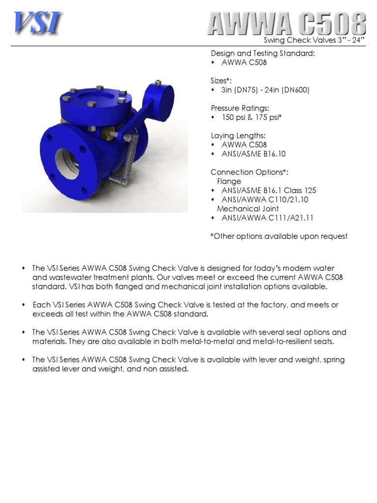 Awwa c508 Pds | PDF