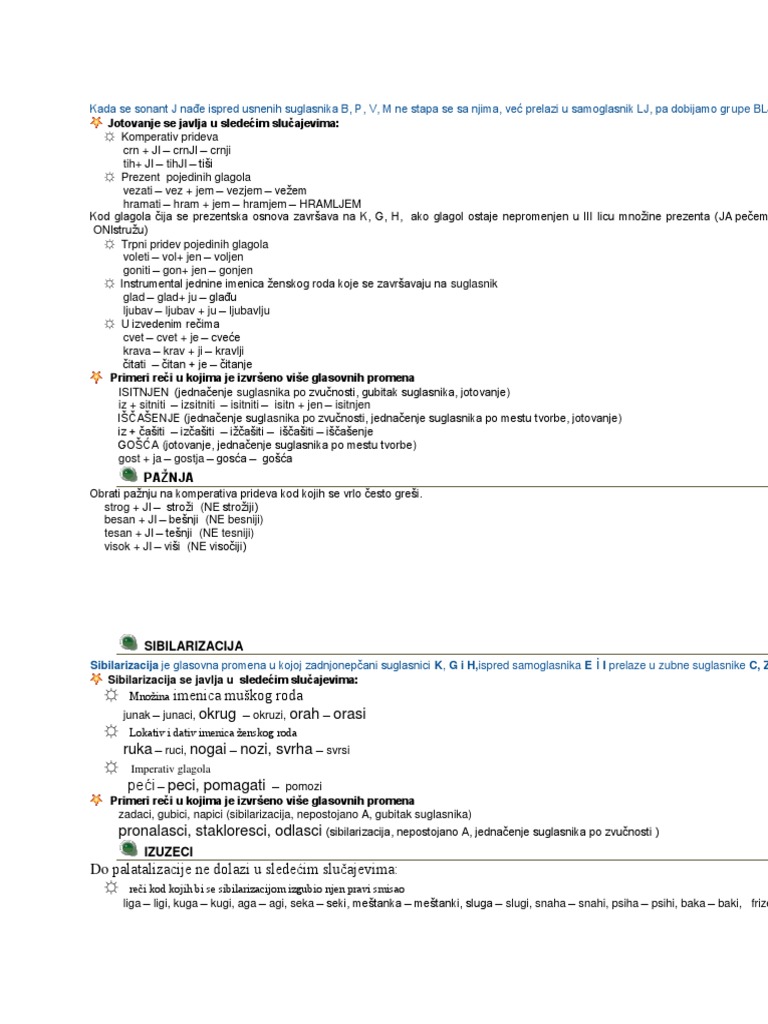 Glasovne Promene | PDF