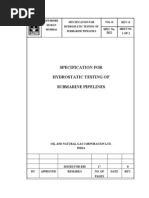 Hydrostatic Pressure Testing Standards | PDF | Pressure | Pipe (Fluid ...