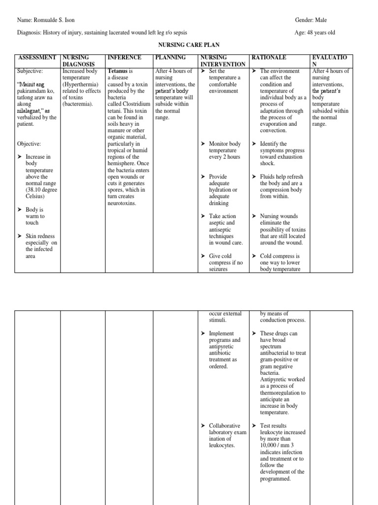Ncp | Wound | Bacteria | Free 30-day Trial | Scribd