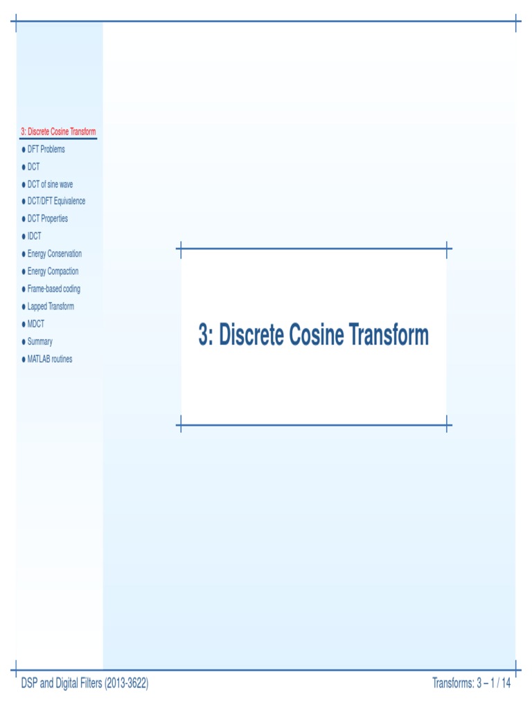 Transforms | PDF | Discrete Fourier Transform | Trigonometric Functions