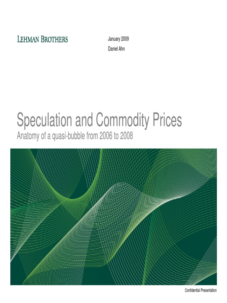 Daniel Ahn Speculation Commodity Prices | PDF | Commodity Markets | Speculation