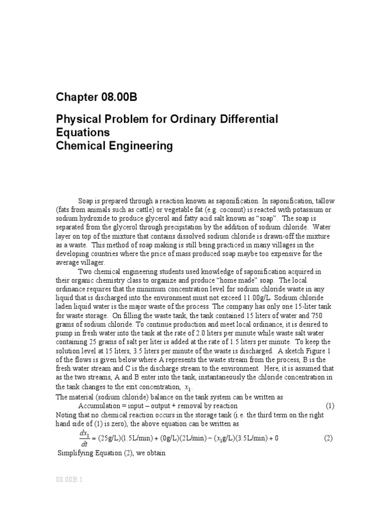 Mws Che Ode Phy Problem | PDF | Soap | Sodium Chloride