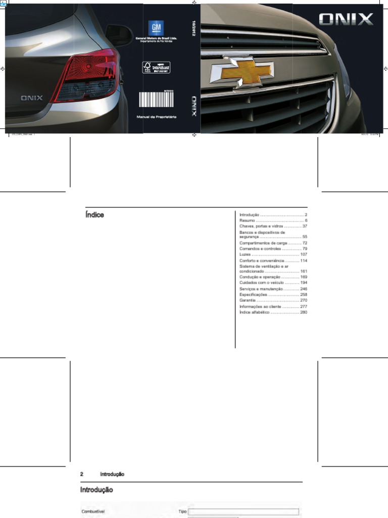 Manual Onix 2013 | PDF