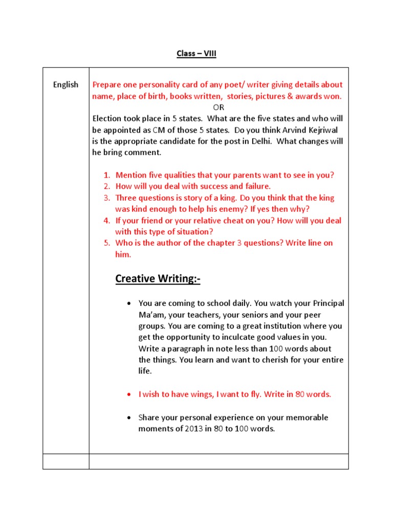 Grade 8 Holiday Homework | PDF | Surface Area | Geometry