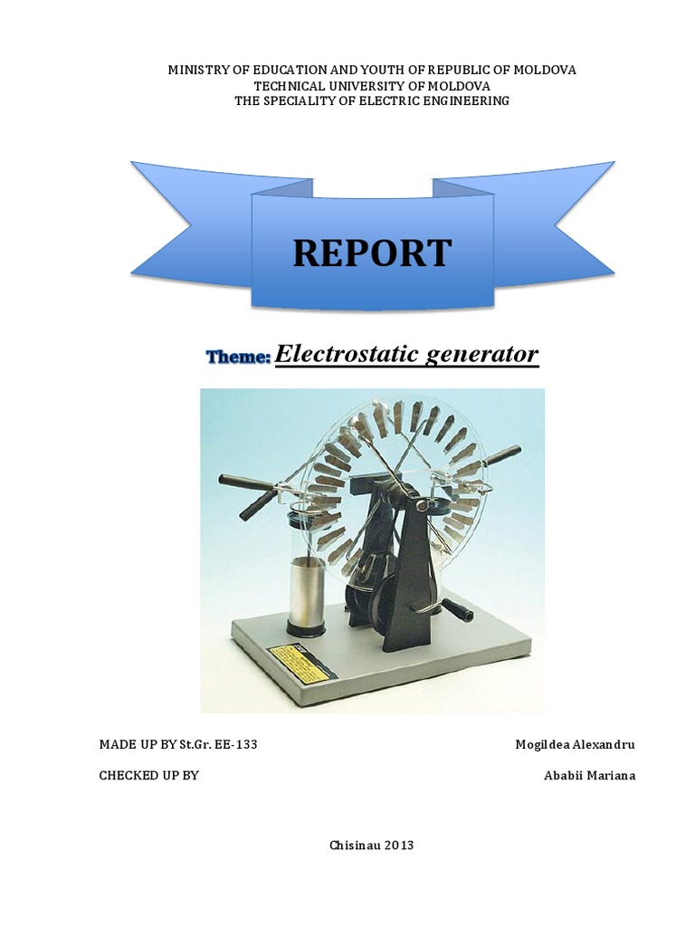 Electrostatic Generator | PDF | Electrostatics | Electric Charge