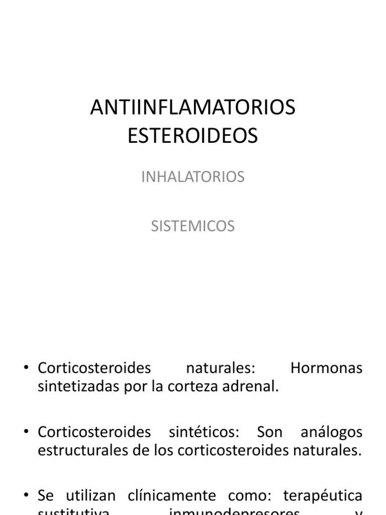 Antiinflamatorios Esteroideos | PDF | Glucocorticoides | Corticosteroides