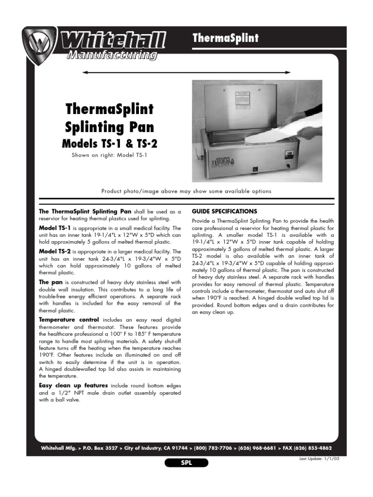 Therma Splint | PDF | Thermostat | Temperature