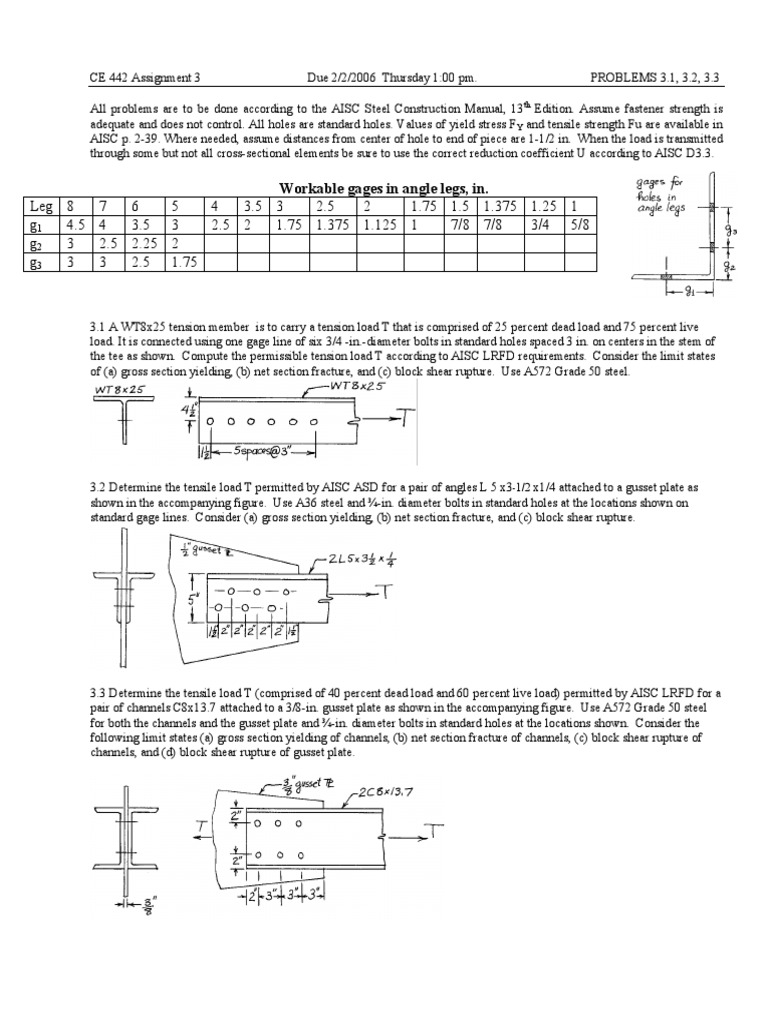 Working Gage Distances For Angles | PDF