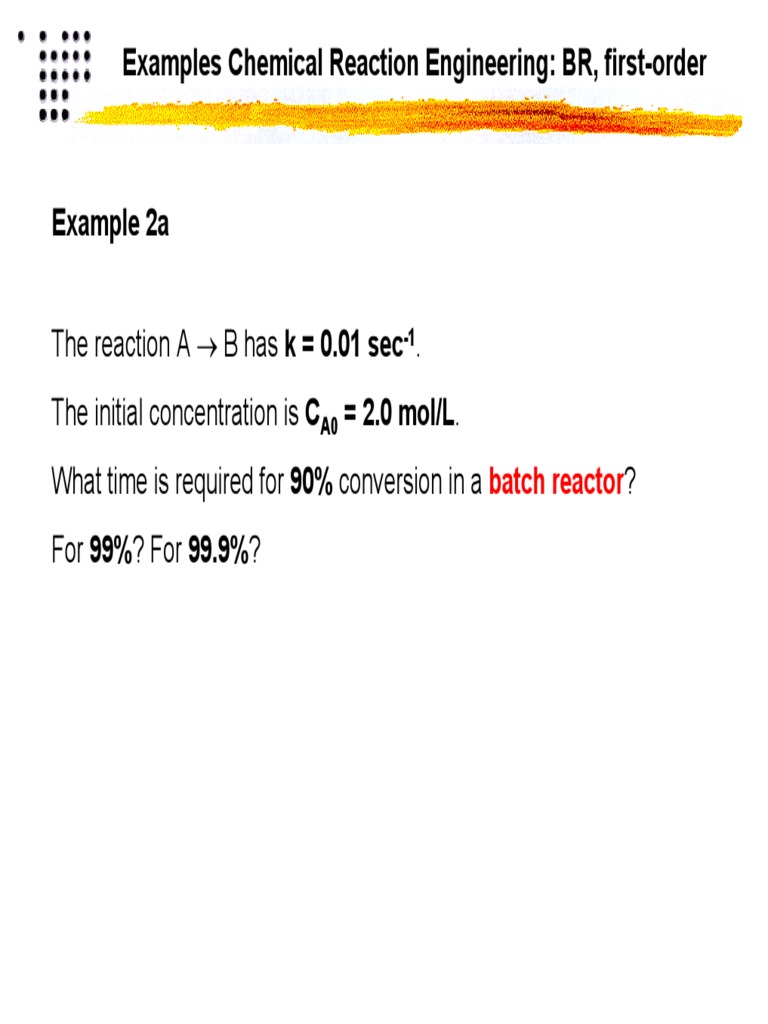 Conversion Times in Chemical Reactors | PDF | Molar Concentration ...